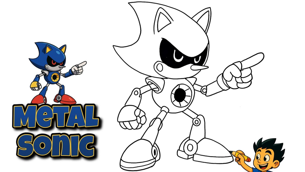 How to Draw Metal Sonic | Sonic The Hedgehog – Step-by-Step #sonic # ...