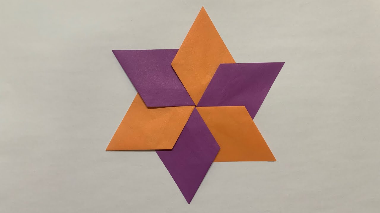 Origami Star Easy - How To Make a paper Star step by step - YouTube