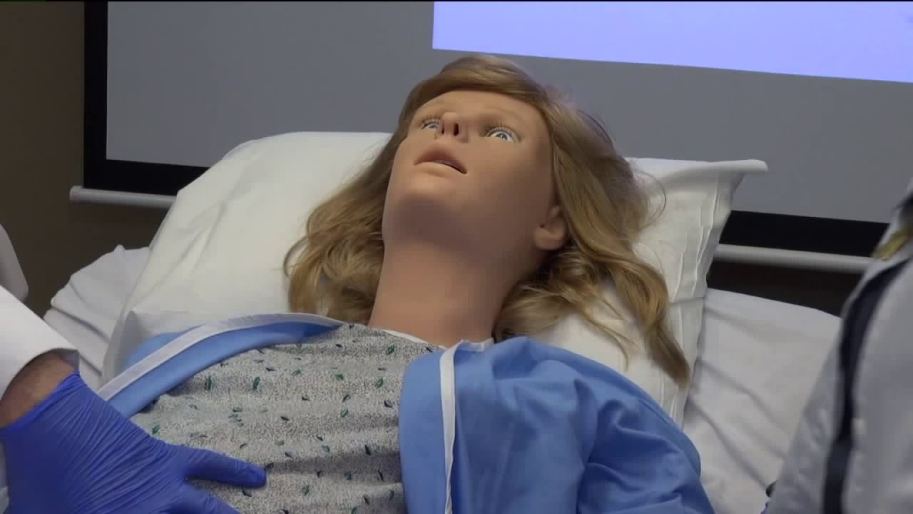 Healthwatch 16: Baby Robot Teaching Childbirth Scenarios - YouTube