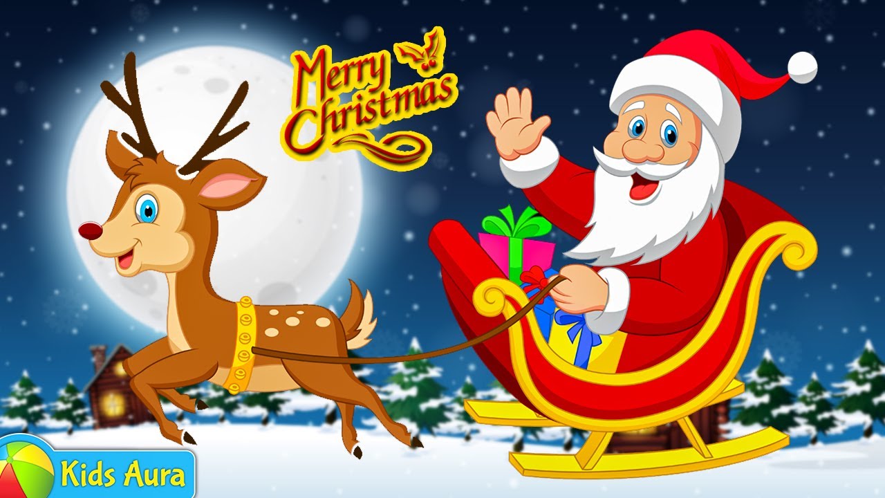 Santa is Coming | Merry Christmas | Kids Aura Nursery Rhymes & Songs ...