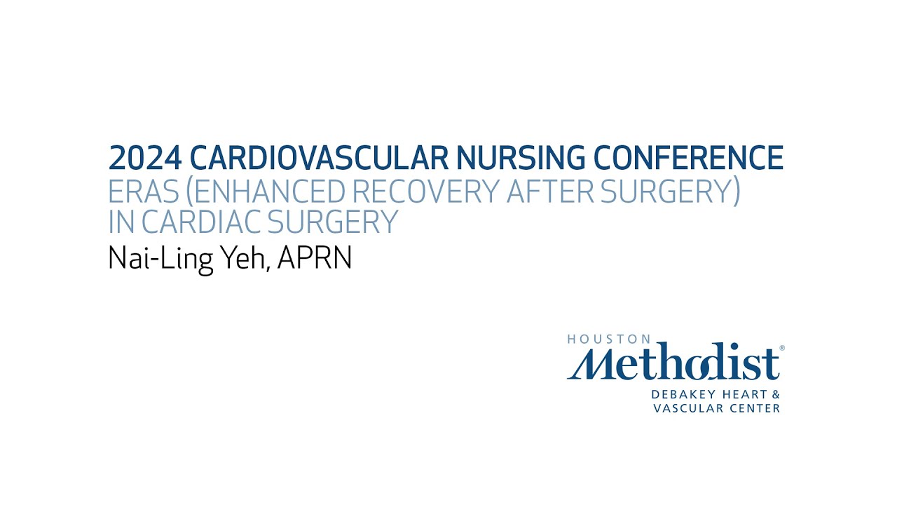 ERAS (Enhanced Recovery After Surgery) in Cardiac Surgery - YouTube