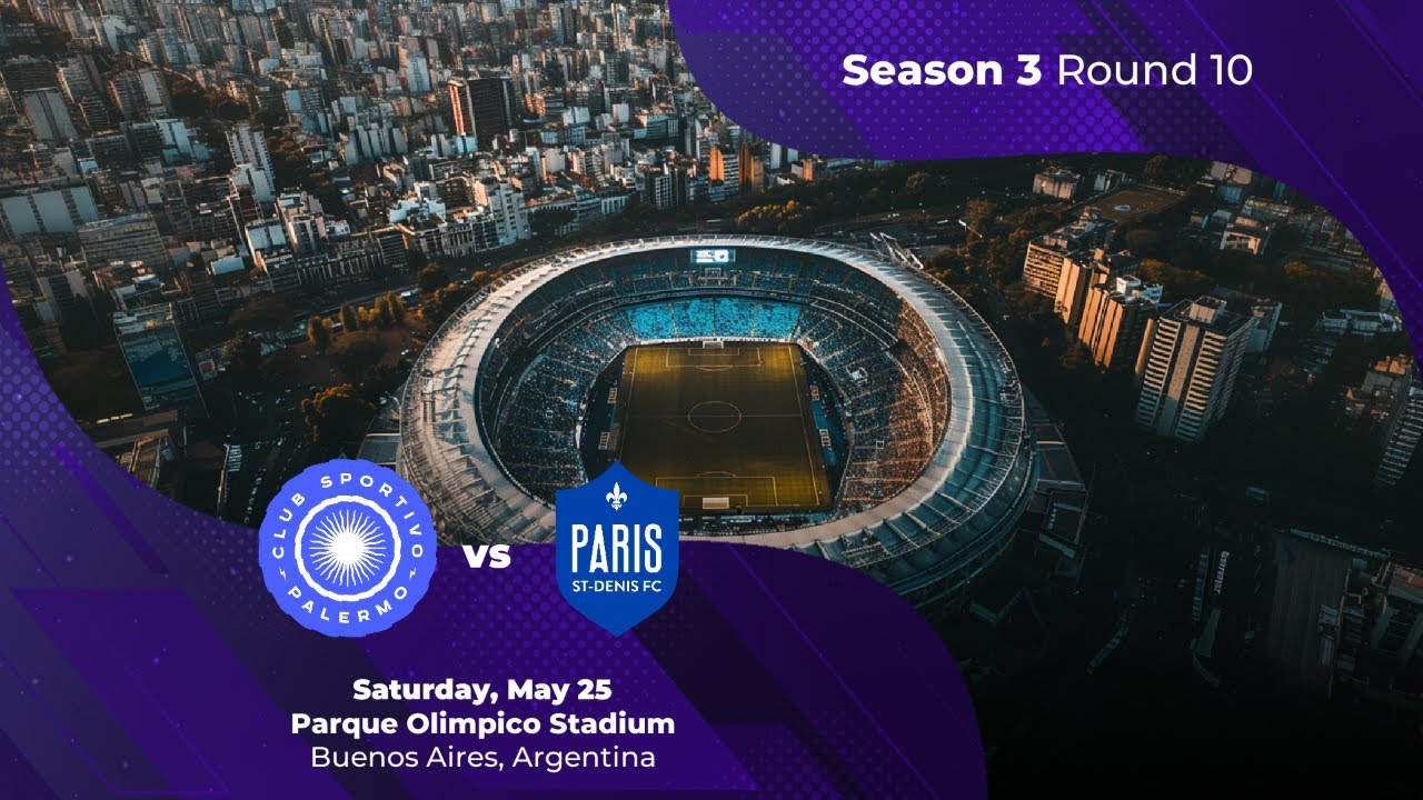 Club Sportivo Palermo v Paris St-Denis (Season 3 Round 10) ️ One Future ...