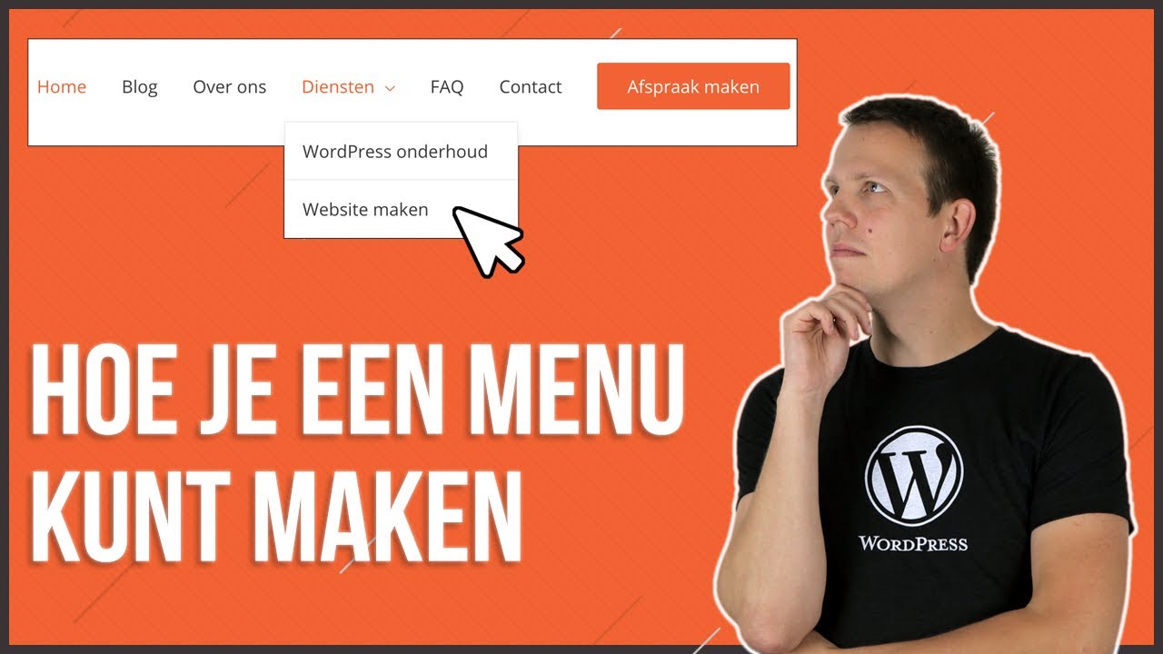 Menu maken en aanpassen in WordPress (complete uitleg) - YouTube