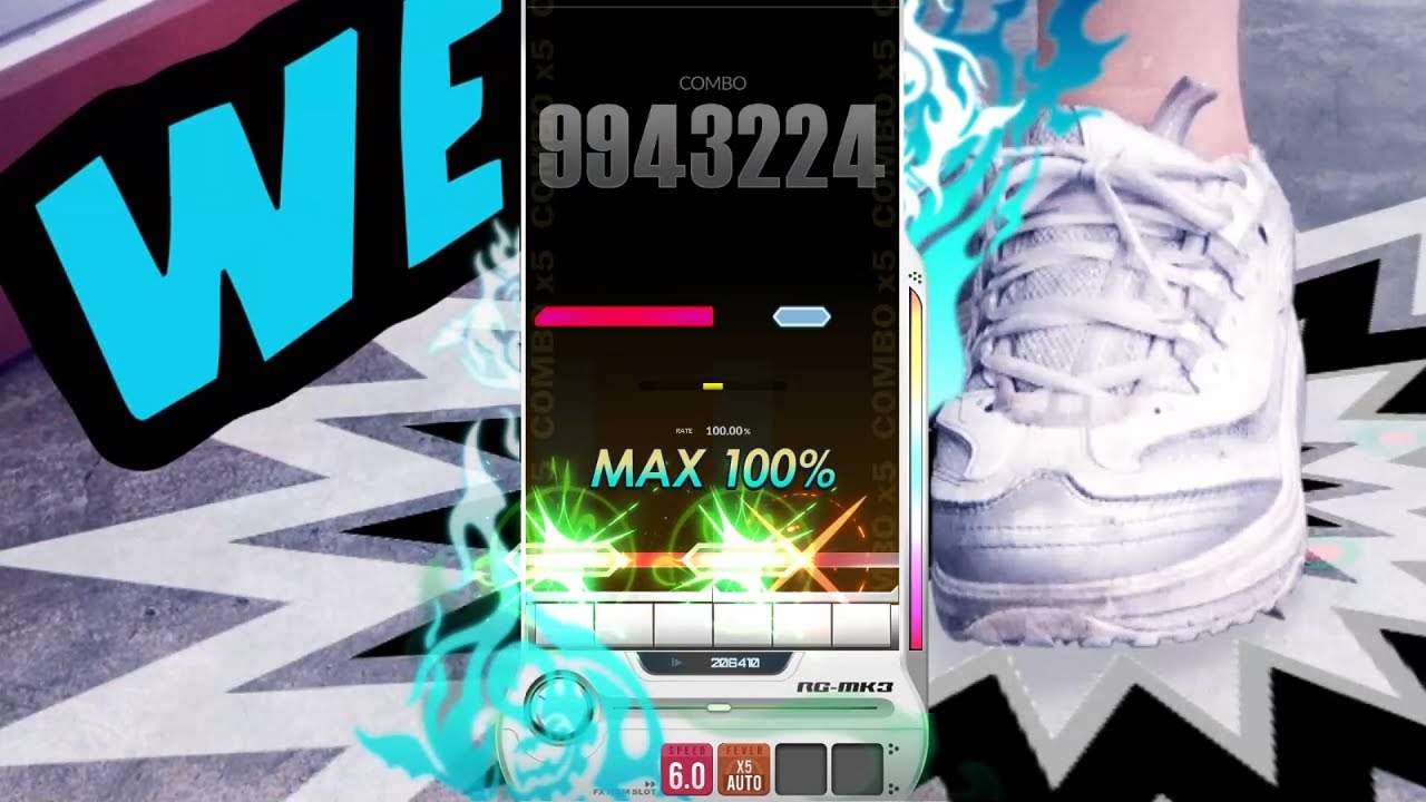 【DJMAX RESPECT V】 RockSTAR 8B SC 100% (★ 7) - YouTube