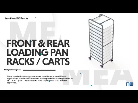 ALUMINUM END OR FRONT LOADING PAN RACKS - National Cart Co. - YouTube