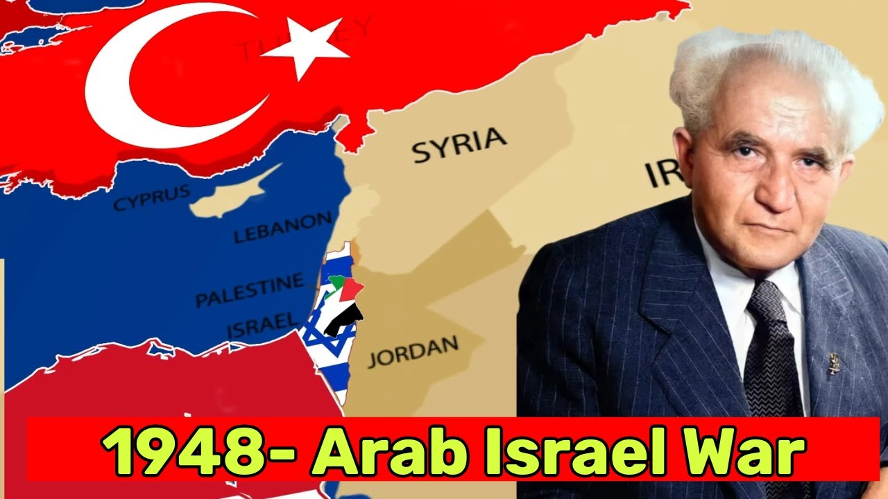 1948- Arab Israel War Map Explained - YouTube