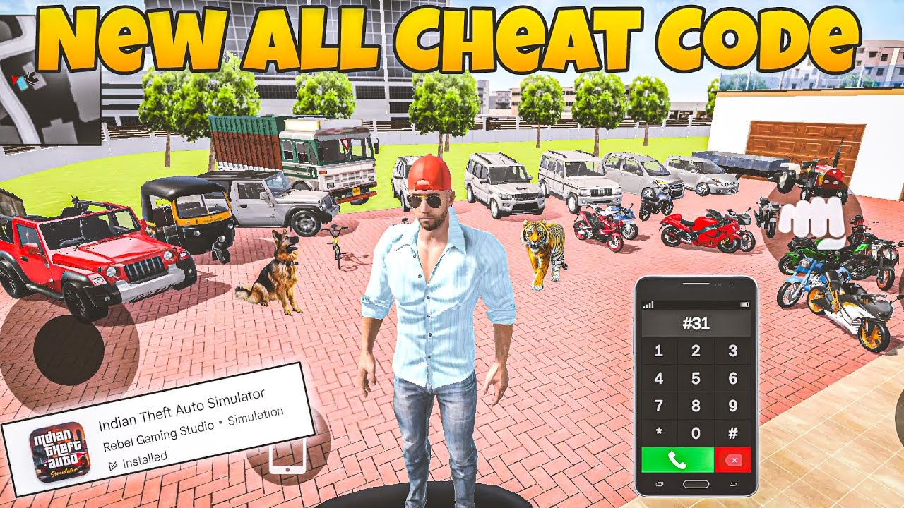 Indian Theft Auto Simulator || All New Cheat Code Indian Bikes And Cars ...