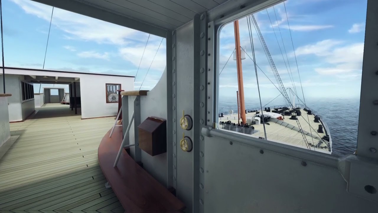 Titanic Ambience: Daytime Starboard Bridge Wing - YouTube