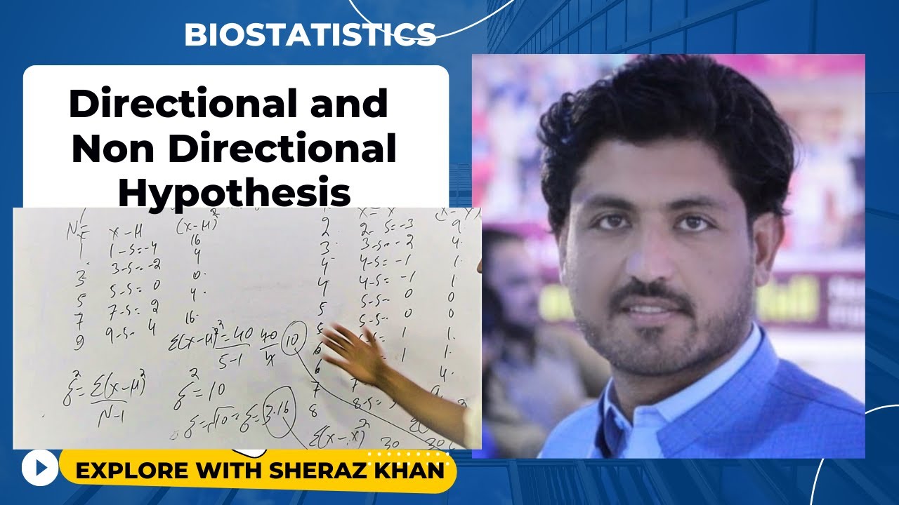 Directional and Non Directional Hypothesis with examples I Statistics I ...