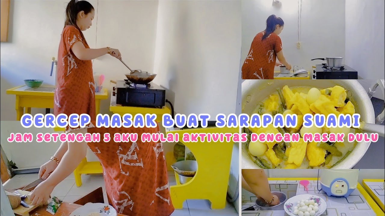 JAM SETENGAH 5 PAGI GERCEP MASAK TELUR PUYUH UNTUK SARAPAN SUAMI ...