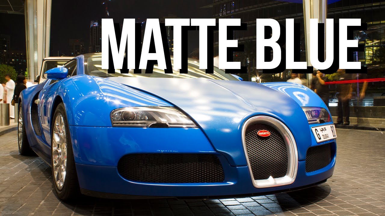 Matte Blue Bugatti Veyron Grand Sport - YouTube