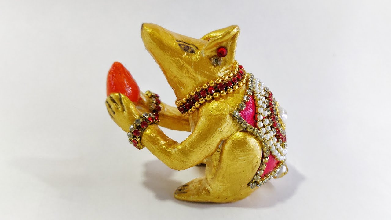 Mushakraj || Ganpati mushak || Tutorial || lets make art - YouTube