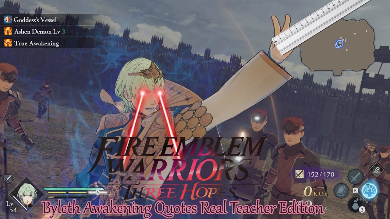 Fire Emblem Three Hopes- Male Byleth Awakening Quotes Real Teacher ...