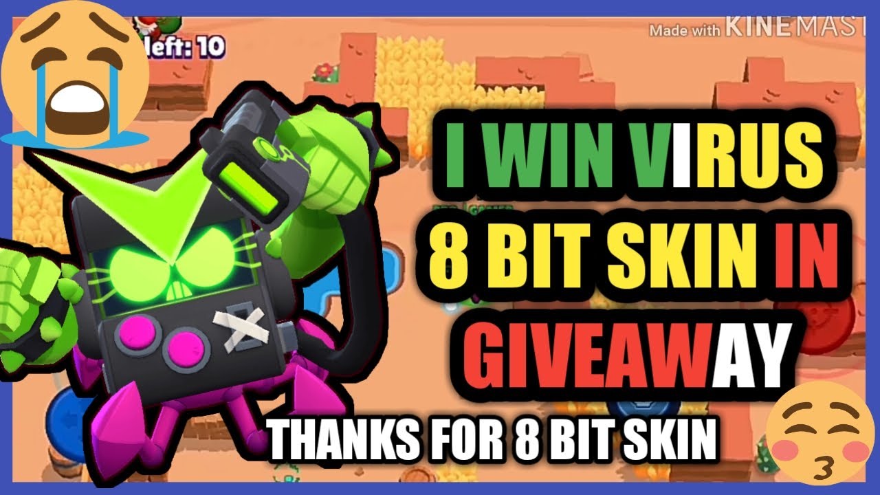 I WIN VIRUS 8 BIT SKIN IN GIVEAWAY 😍 THANKS FOR SKIN 😍#WinBrawlSkins # ...