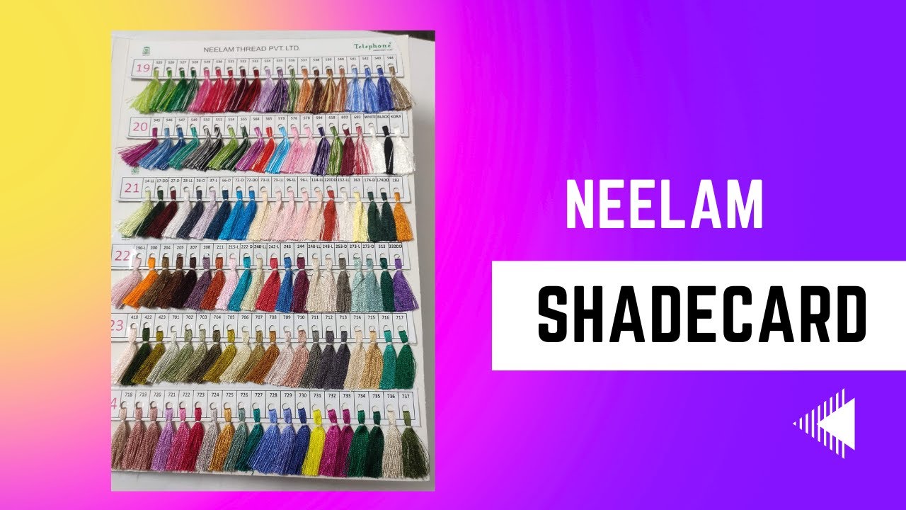 Neelam shade card use for dye your fabric.#neelamshadecard #fabric # ...