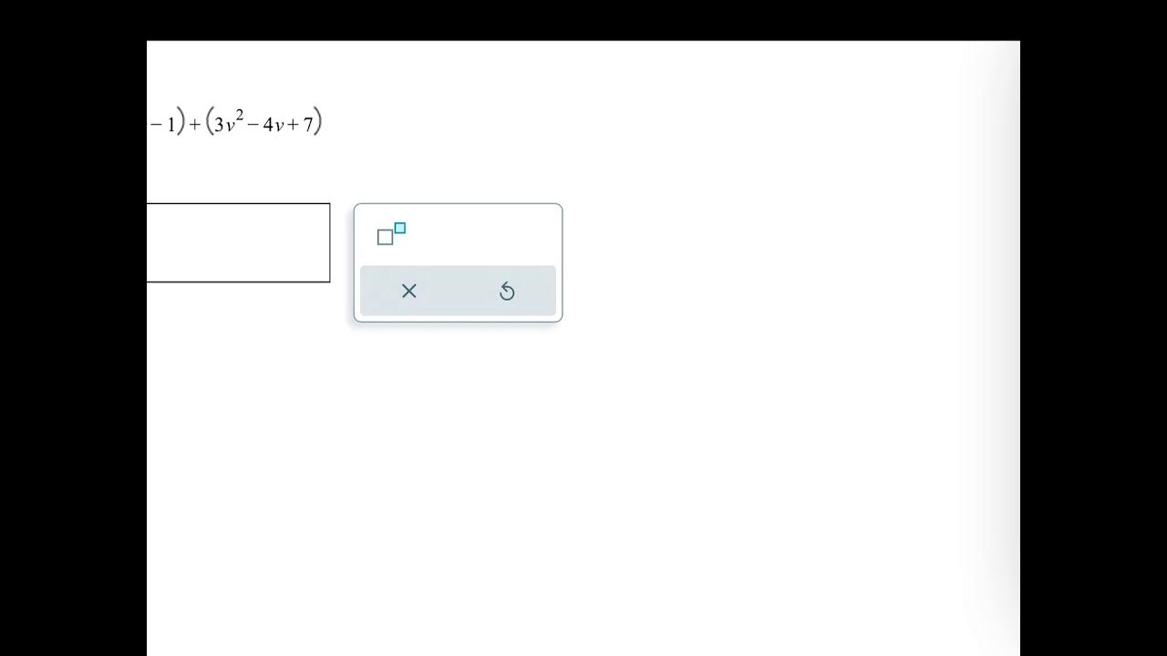 Simplifying a sum or difference of two univariate polynomials - YouTube