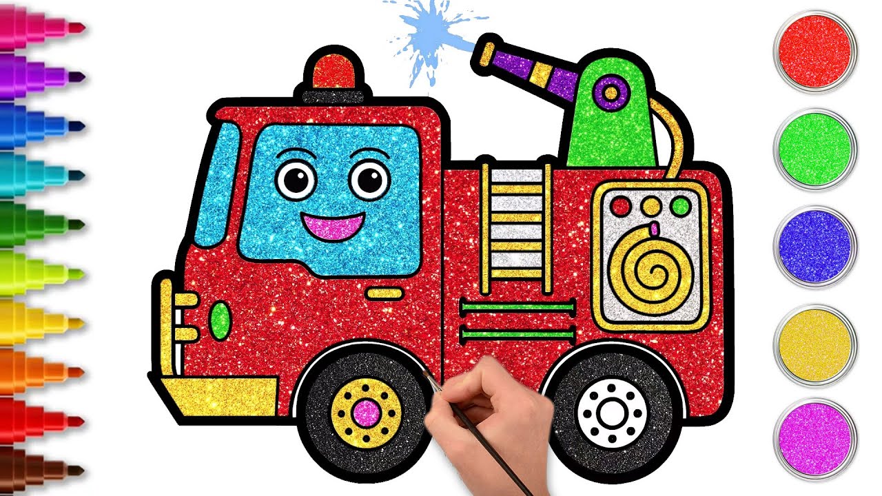 How To Draw A Fire Truck Step By Step