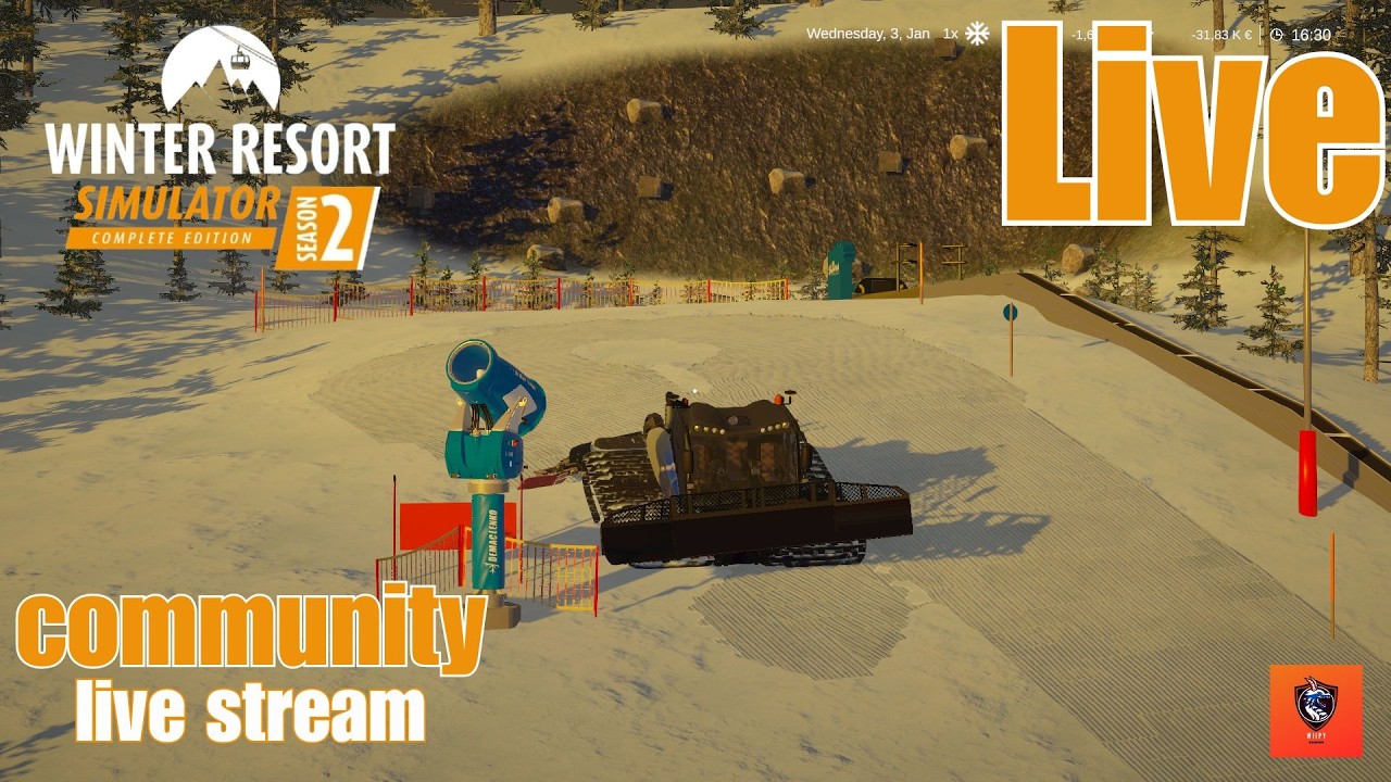 LIVE community stream | Winter Resort Simulator 2 (multiplayer join ...