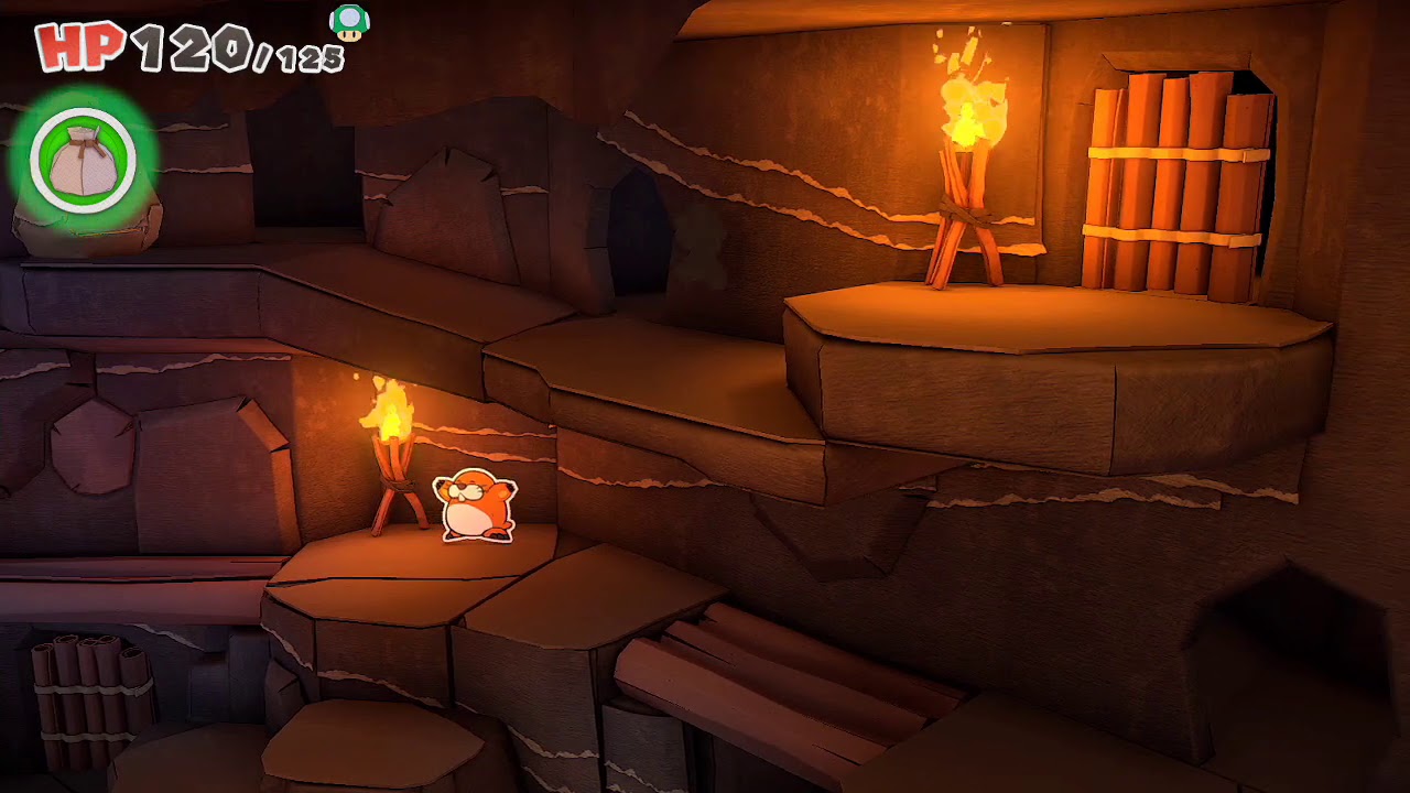 Paper Mario Origami King - Where Olivia Is When She Runs Into The Cave ...