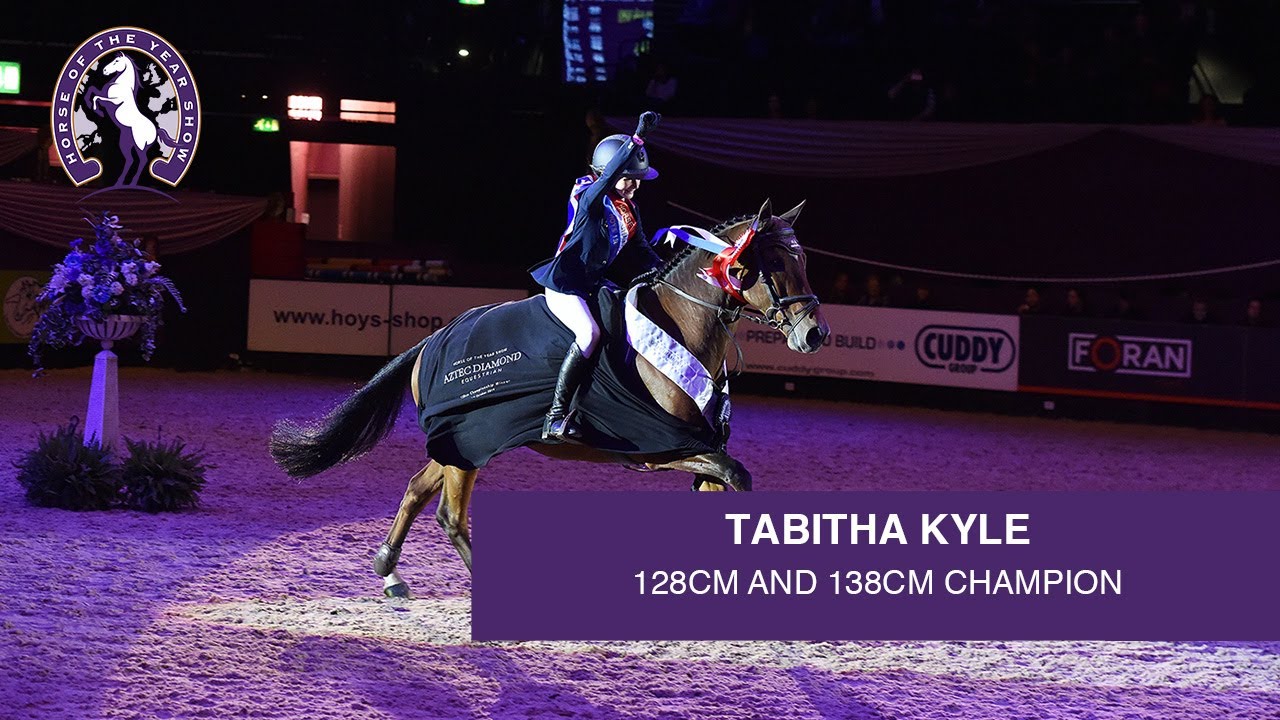 Tabitha Kyle taking both the 128cm and 138cm Championship titles | Horse of the Year Show 2019 ...