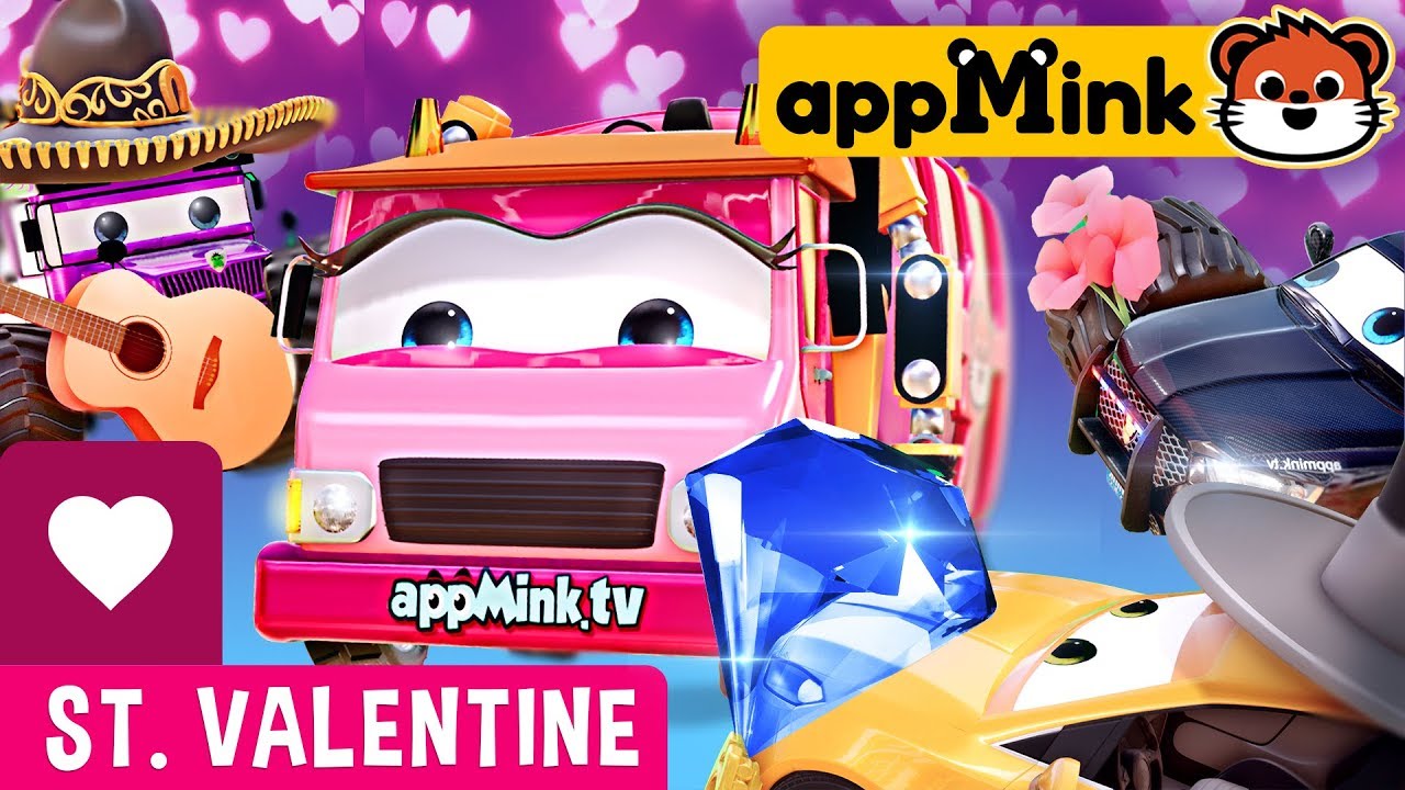 #appMink Fire Truck saves the Valentine and rescues Garbage Truck - YouTube