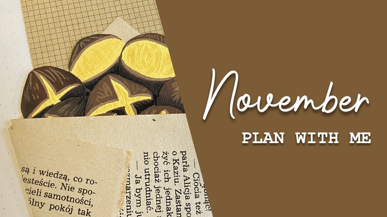 November plan with me bullet journal set up 2022 chestnuts 🌰 - YouTube