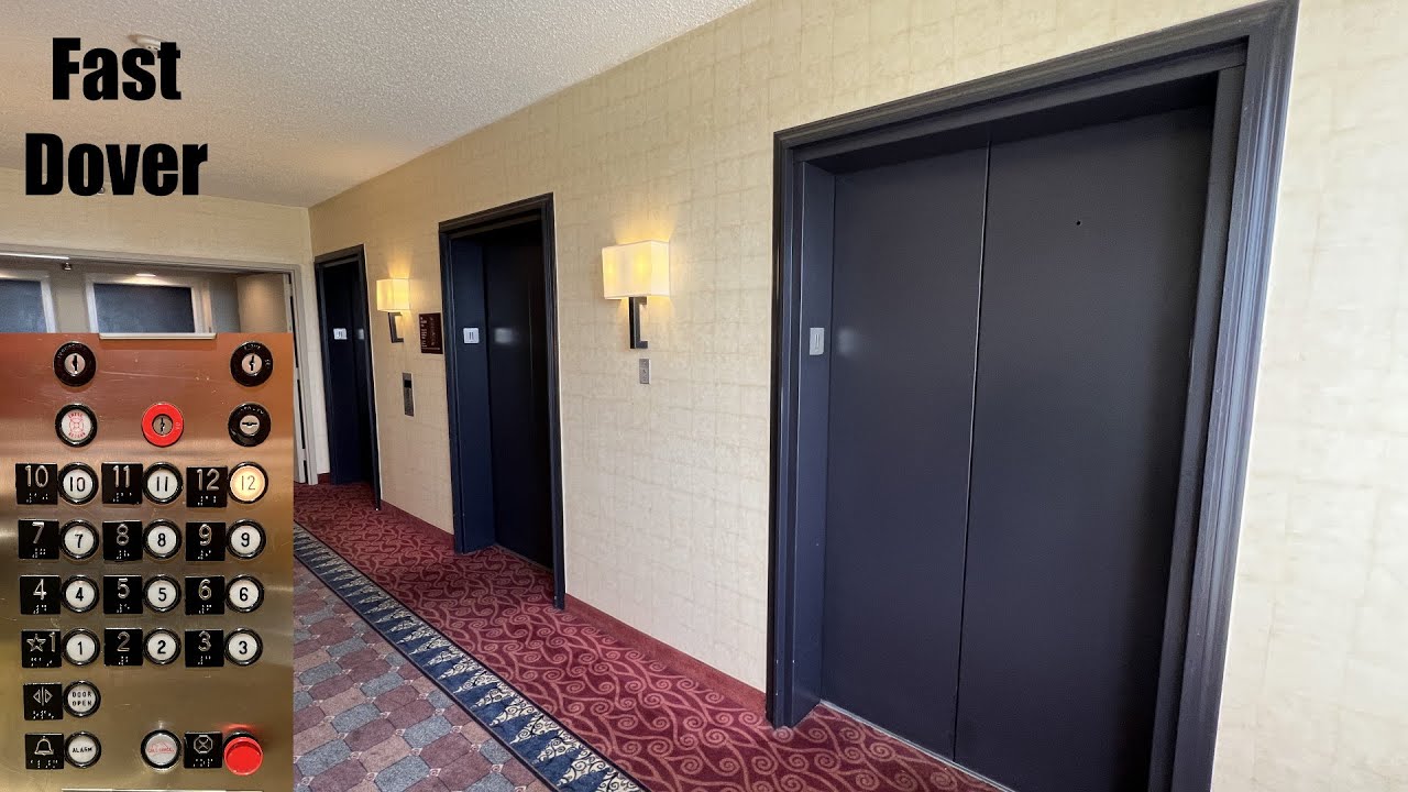 FAST Dover Traction Elevators @ The DoubleTree - Chesterfield, MO - YouTube