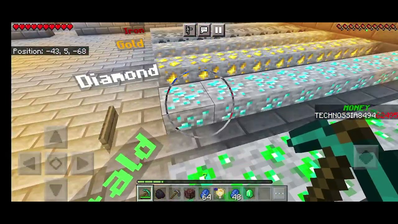 playing mining simulator in minecraft | my first map | TECHNOSSIA - YouTube