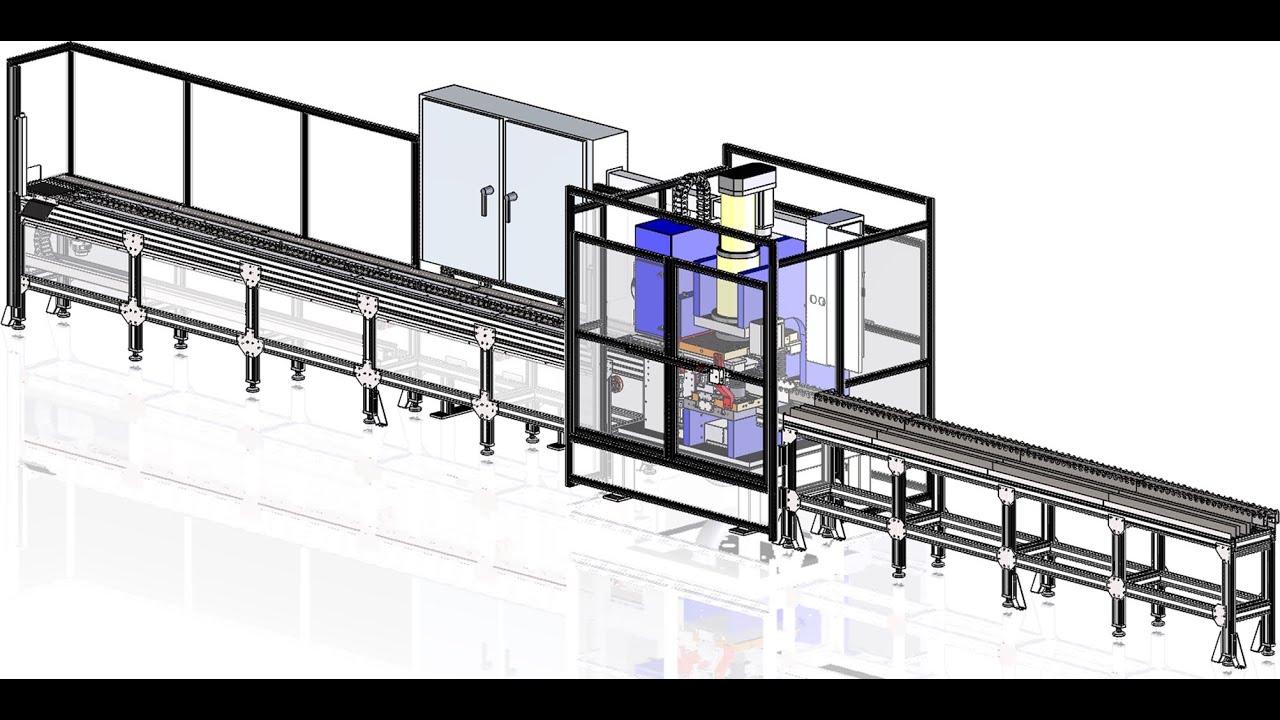 Aluminum Extrusion Punching - YouTube