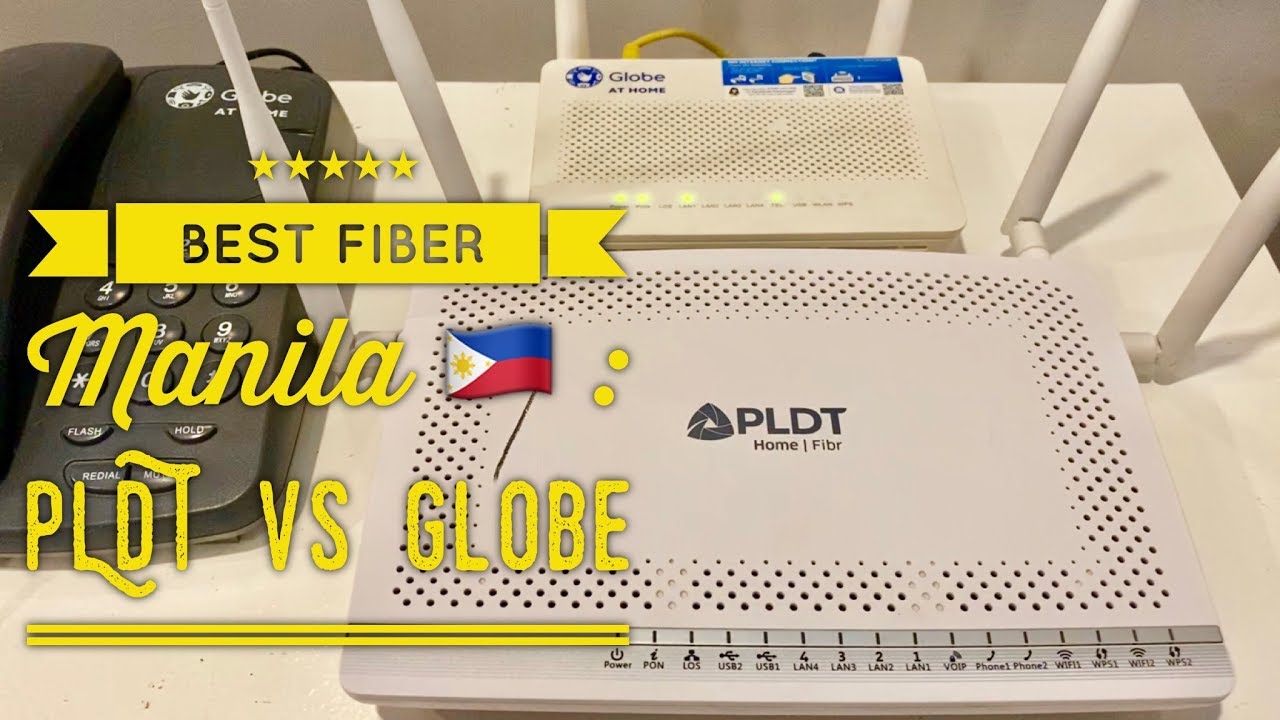 Best Fiber Connection Manila PLDT Home FIBR Vs Globe At Home Fiber