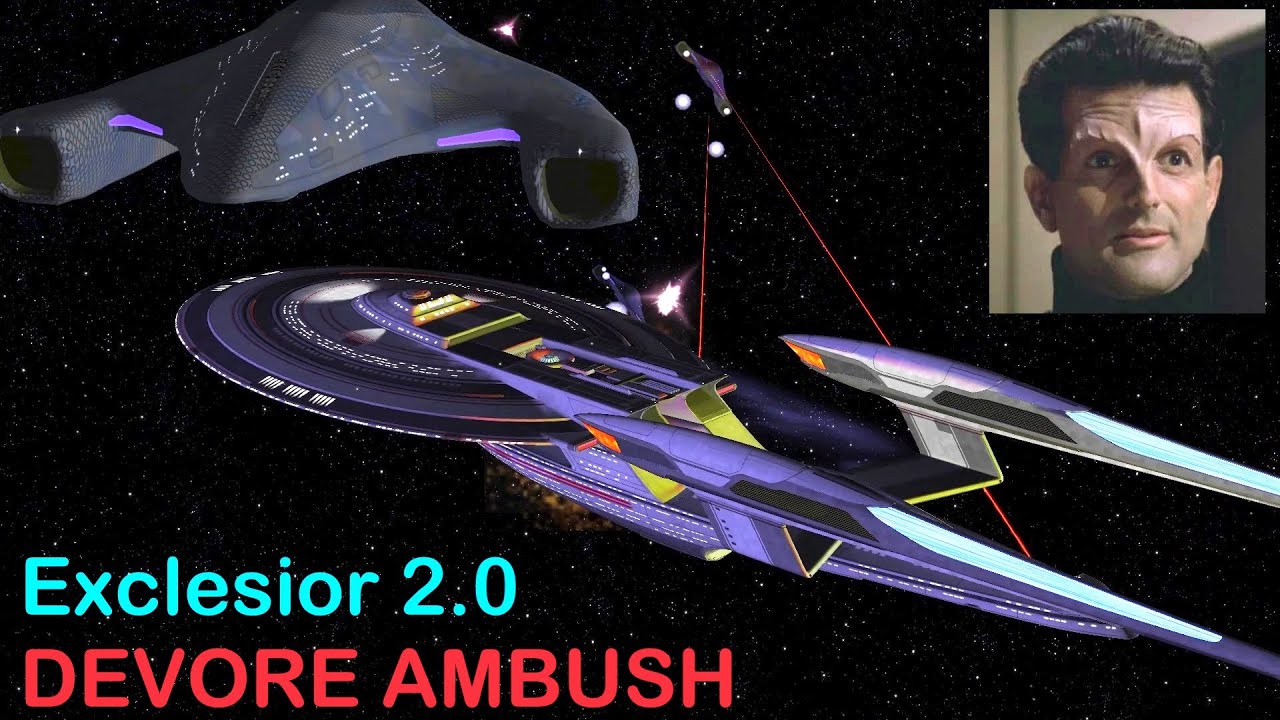 Excelsior 2.0 AMBUSHED by DEVORE Warships - Both Ways - Star Trek Ship ...