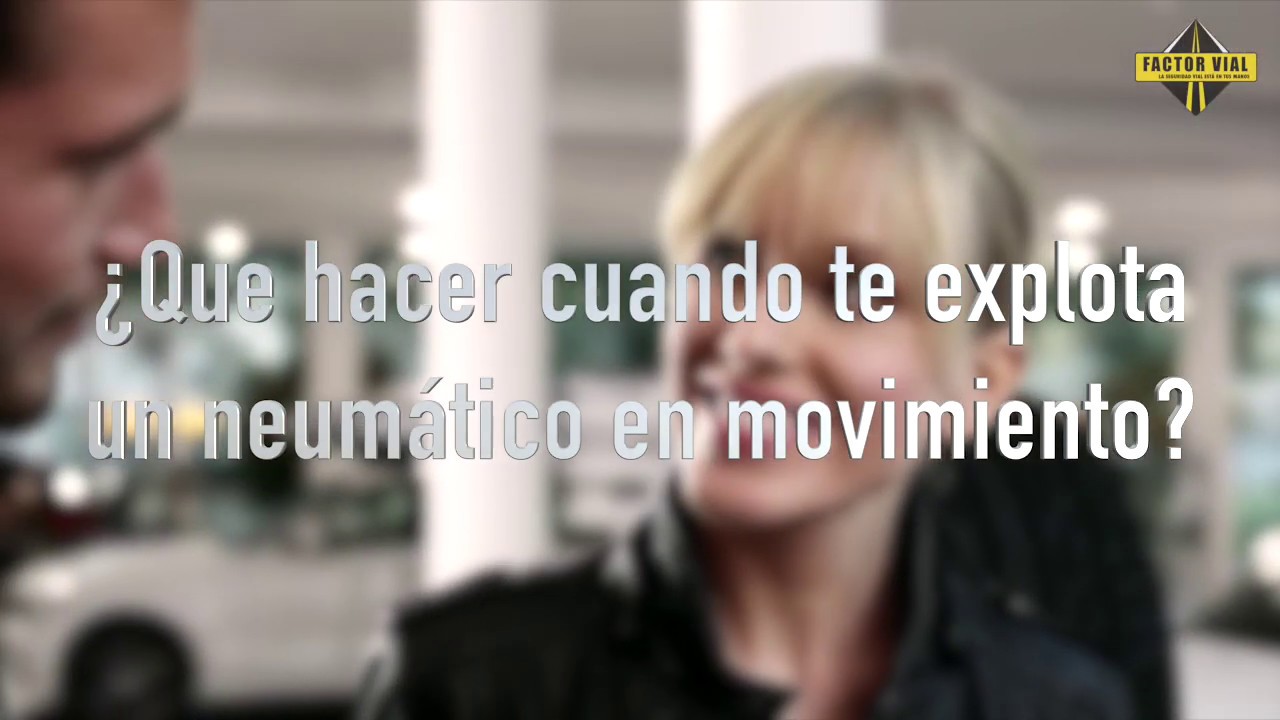 Neumático reventado en el camino - YouTube