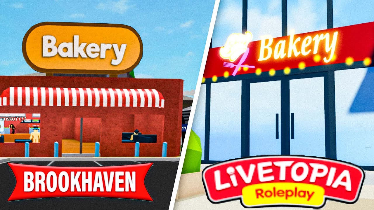 Where is Better? New Update BAKERY in Livetopia RP VS Cafe in Brookhaven RP Roblox! - YouTube