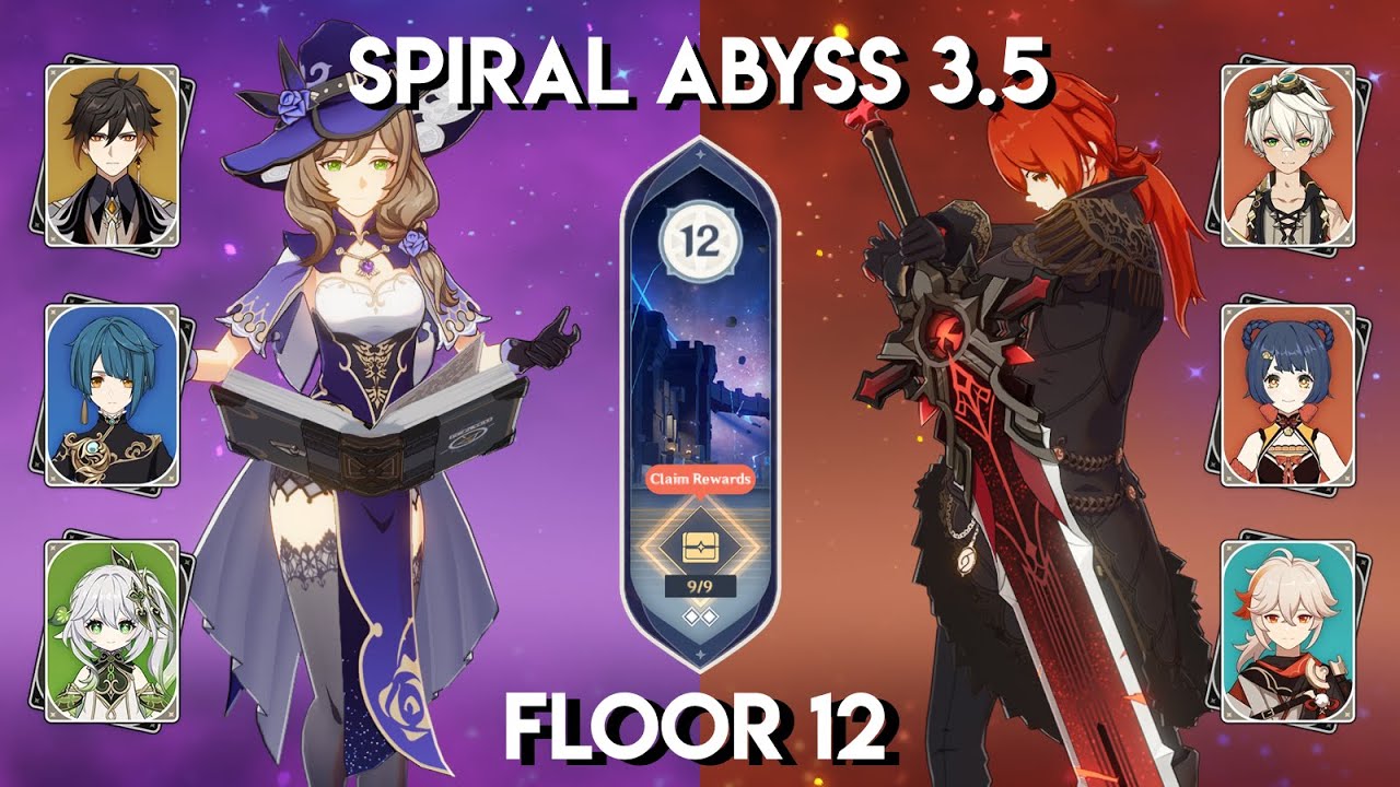 Lisa Hyperbloom x Mono Pyro Diluc - 3.5 Spiral Abyss Floor 12 - YouTube