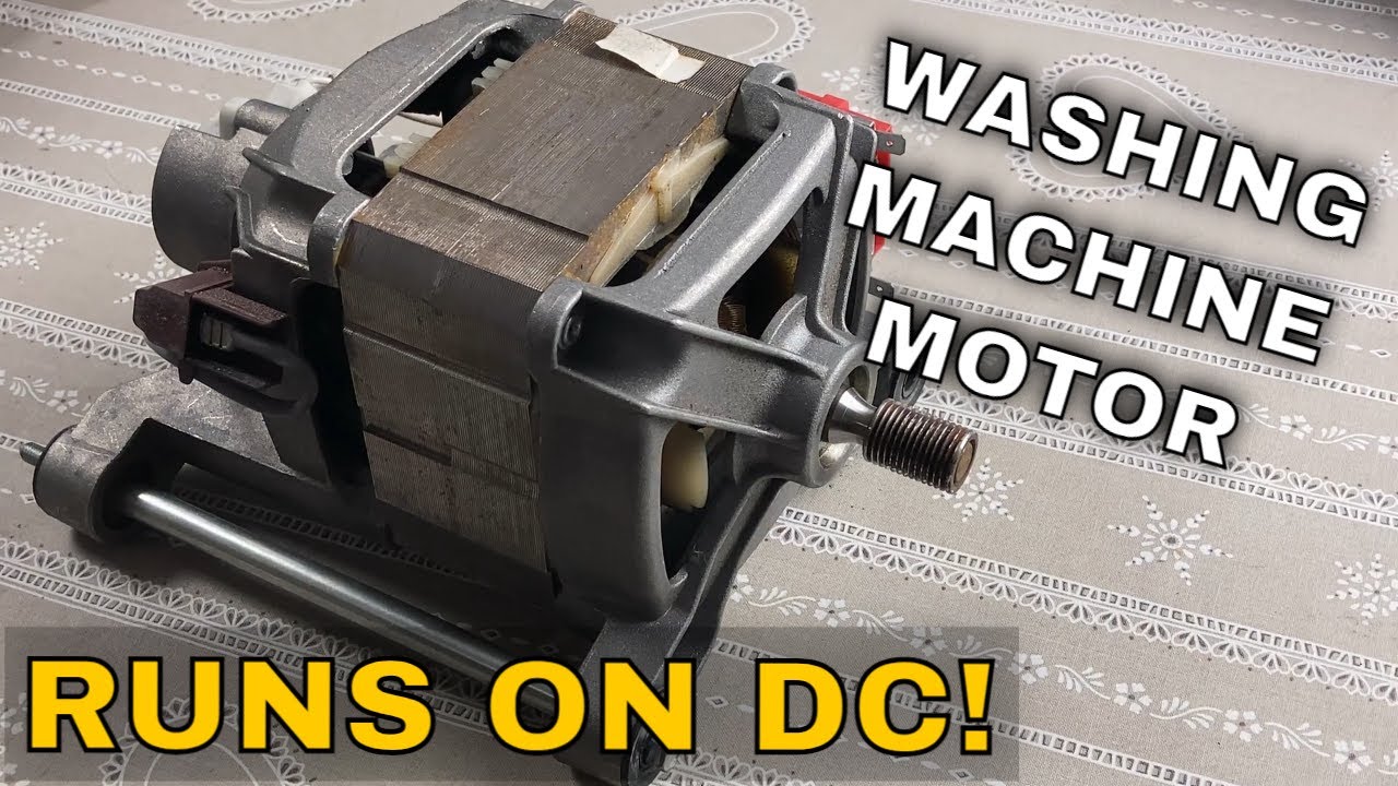 Running Universal Motor on DC: Reusing Washing Machine Motor - YouTube