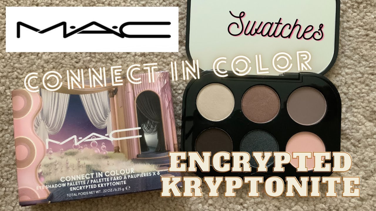 MAC Connect in Color Eye Shadow palette (Encrypted Kryptonite) swatch ...