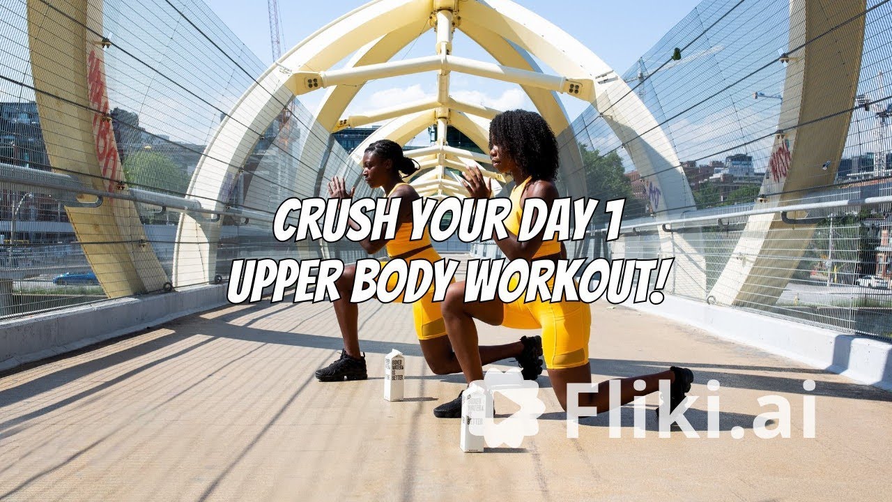 Day 1 upper body workout of 3 days workout split for beginners - YouTube