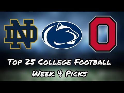College Football Week 4 Picks & Predictions | AP Top 25 | Unpretentious ...