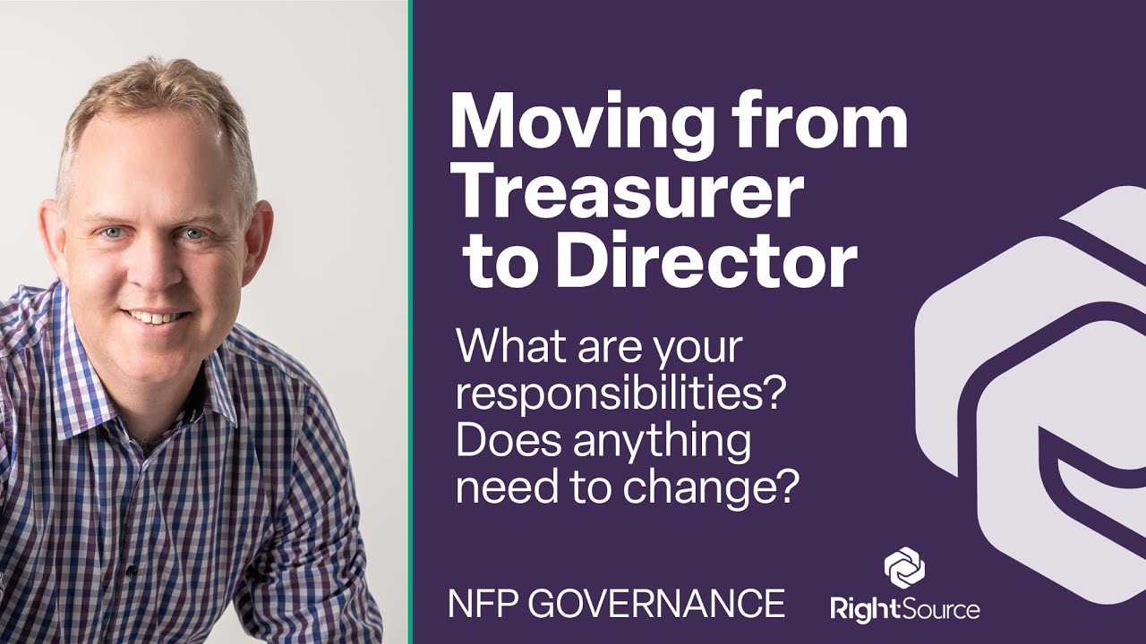 Moving from Treasurer to Director - YouTube