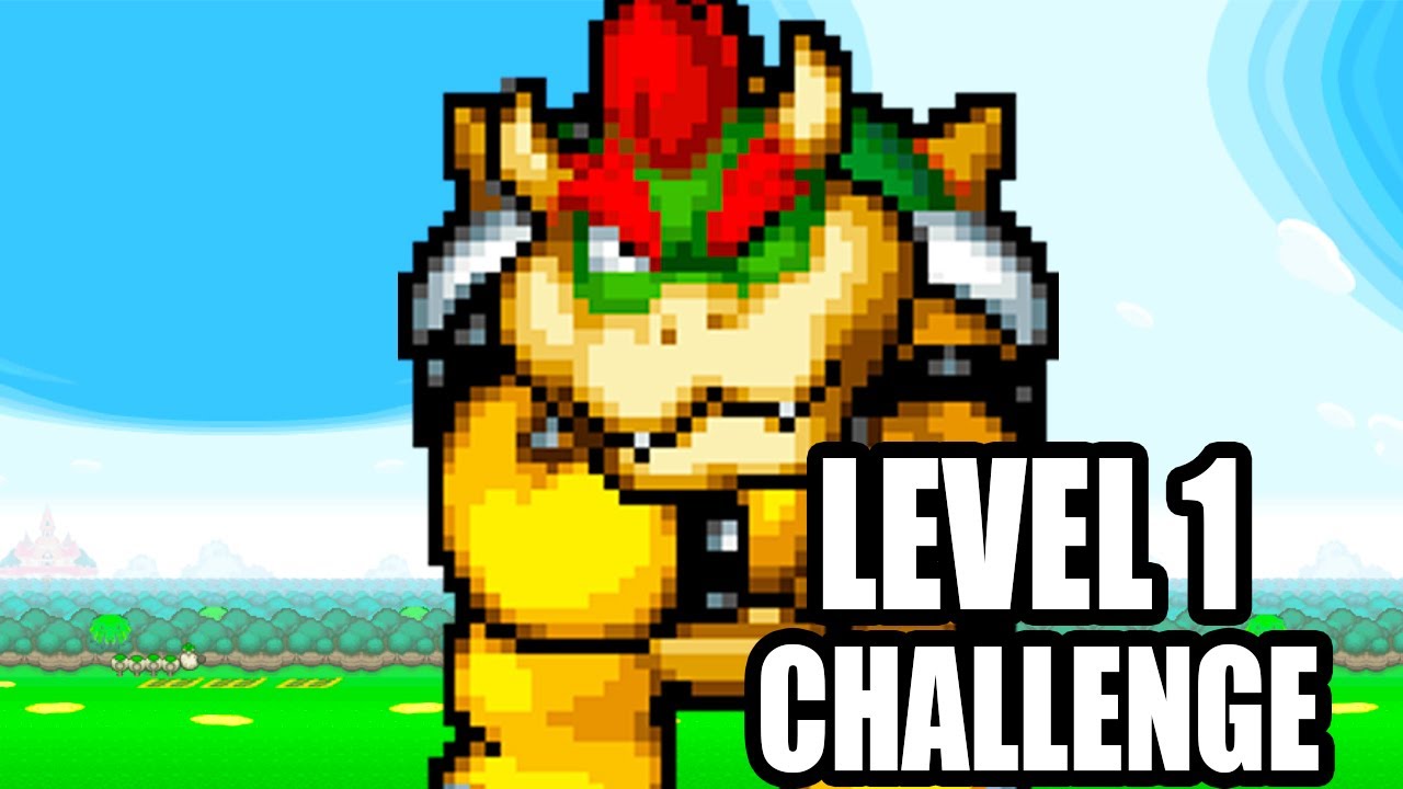 Let's see how long it takes to beat Dark Bowser in our Level 1 ...