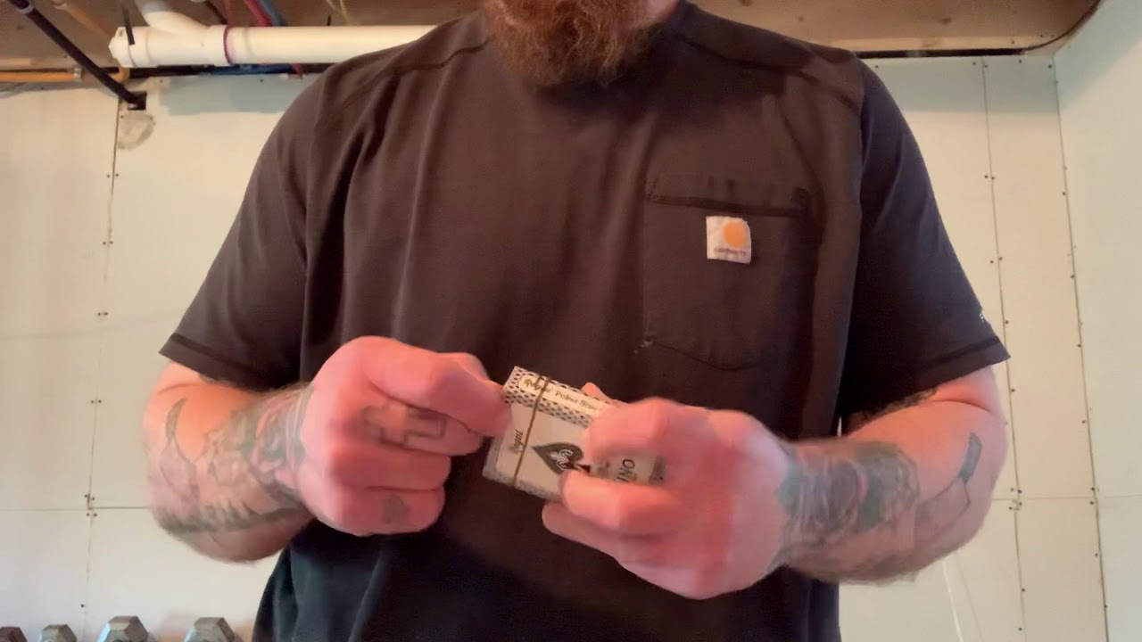 Ripping a deck of playing cards in half - YouTube