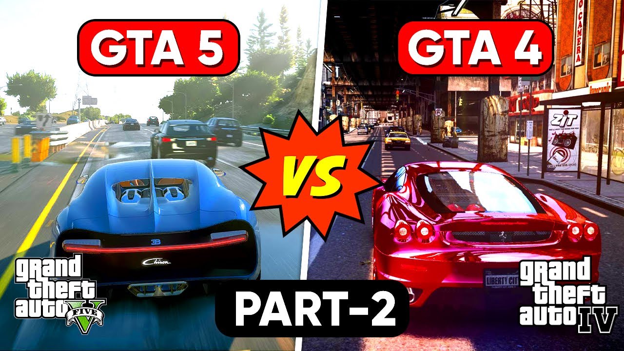 GTA 5 Vs GTA 4 Mega Comparison 😱 Part 2 | 10 More *SHOCKING ...