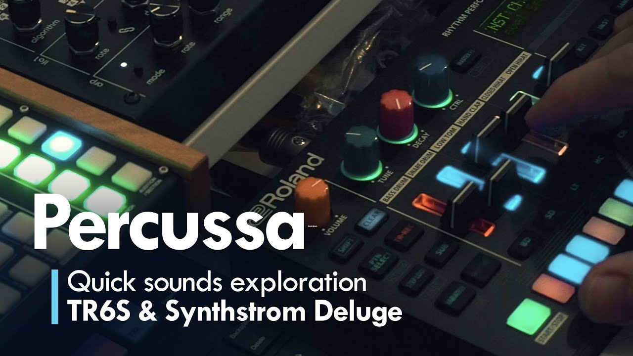 Roland TR6S & Synthstrom Deluge - Quick sounds exploration - YouTube
