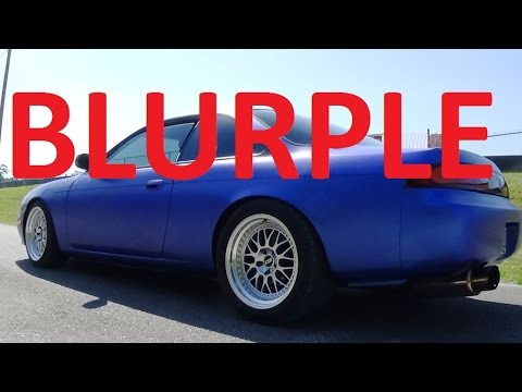 PLASTI DIP CHUCK'S 240SX ELECTRIC "BLURPLE" METALLIC - YouTube