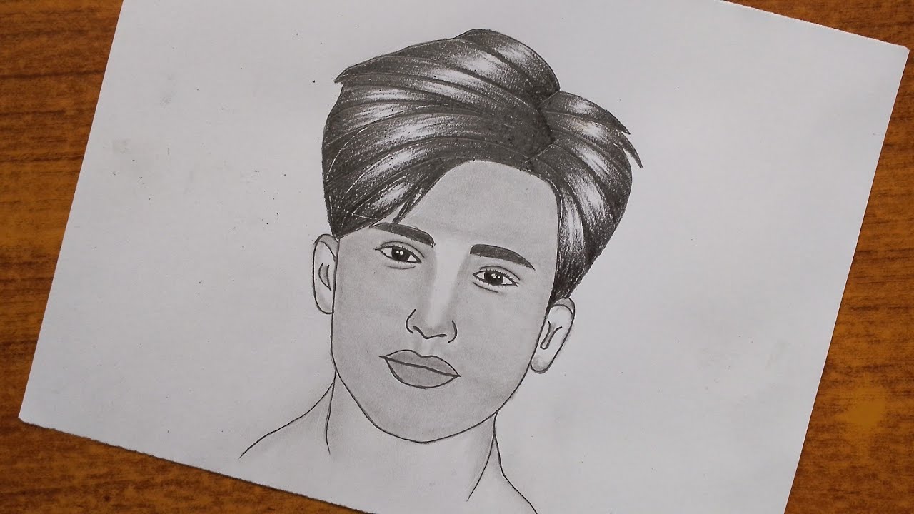 How to draw A Boy Face - beautiful boy face drawing | step by step ...
