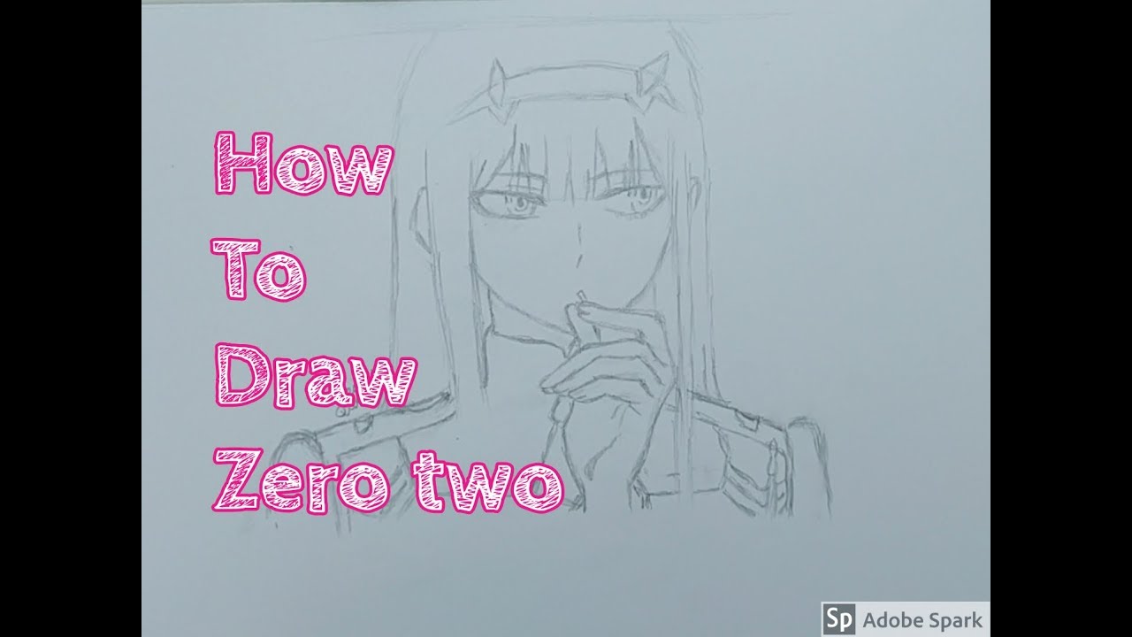 How to draw anime : zero two - YouTube