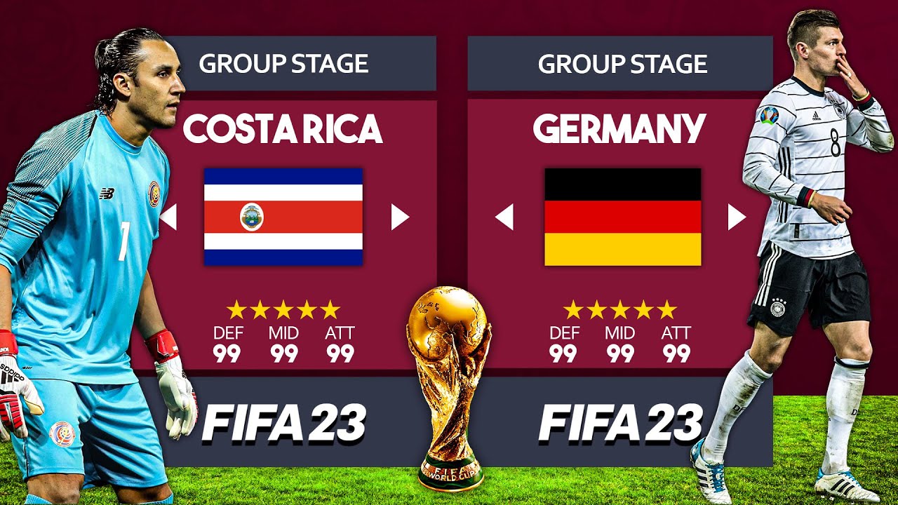 FIFA 23 - Costa Rica vs Germany - FIFA World Cup 2022 Group Stage Match ...