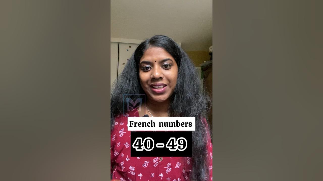 French numbers 40-49 #frenchforbeginners #frenchnumbers #tamilfrench ...