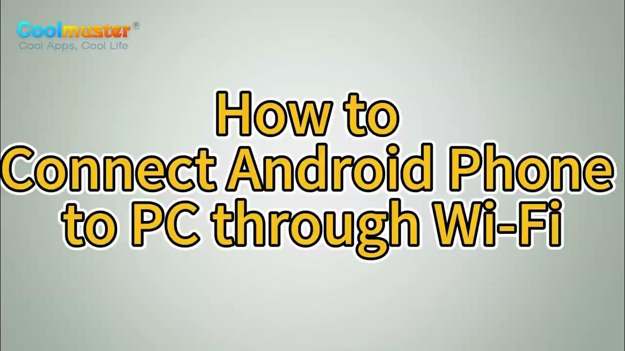 4 Ways to Connect Android Phone to PC through Wi-Fi - YouTube