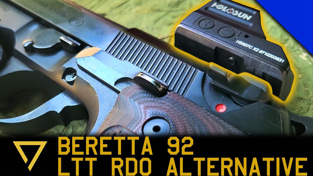 Beretta 92 Red Dot mounting / LTT RDO alternative - YouTube